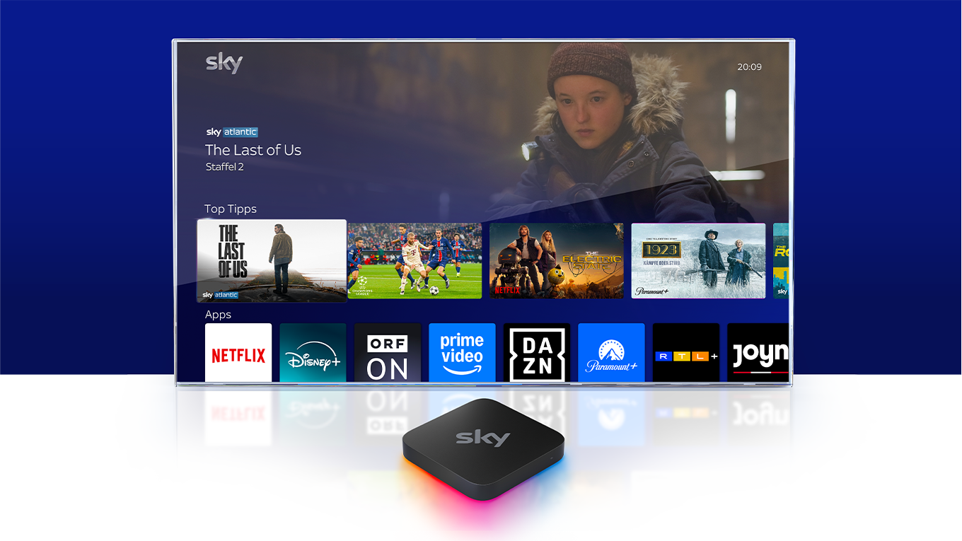 NEU: Sky Stream verbindet Fernsehen, Streaming & Apps